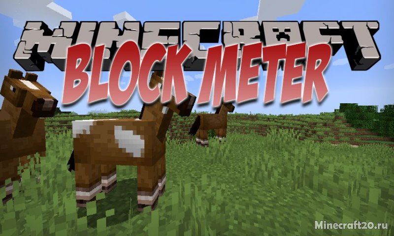 Мод Block Meter 1.14.4 (Блок измерения)