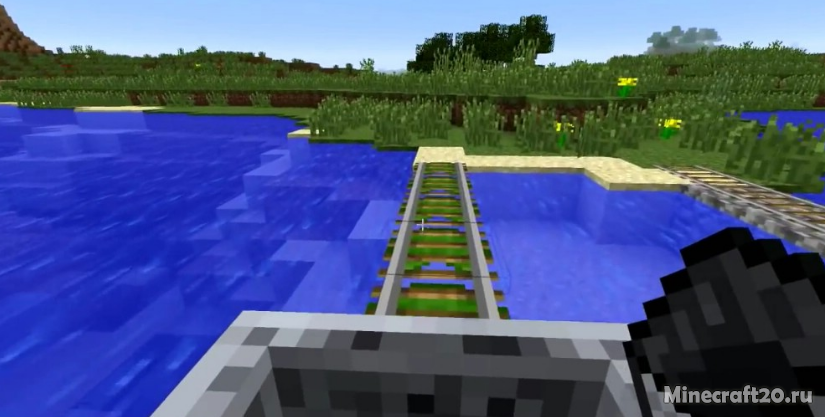 Мод Floating Rails 1 17 1 1 16 5 Особые рельсы